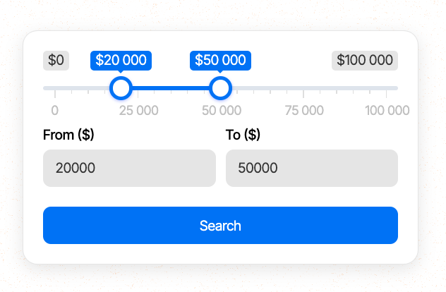 Price Range Picker | Free Webflow Component